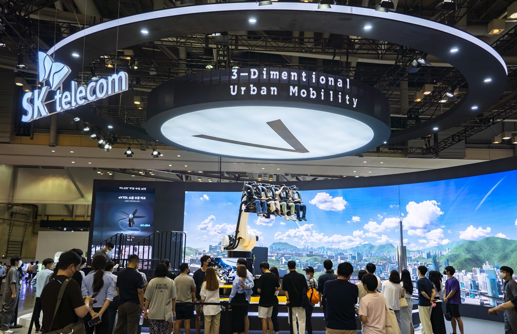 SKT, 2030년 UAM 가상 체험으로 부산국제모터쇼 매료 – SK텔레콤 뉴스룸
