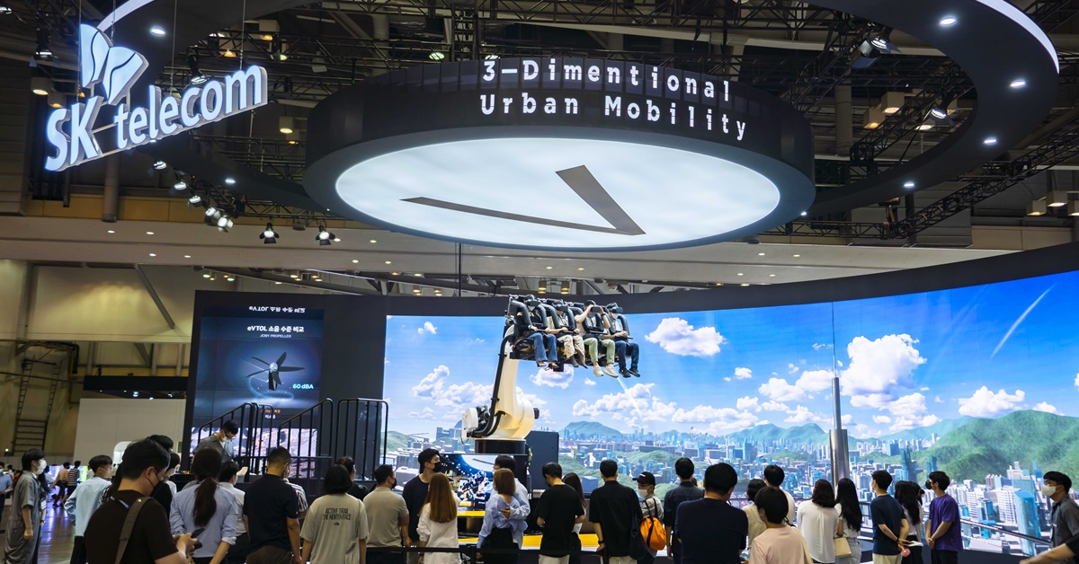 SKT, 2030년 UAM 가상 체험으로 부산국제모터쇼 매료 – SK텔레콤 뉴스룸