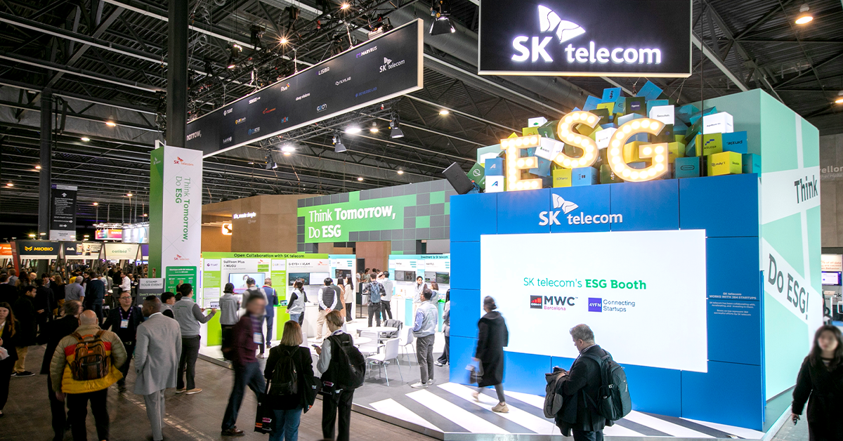 MWC23 4YFN, 스타트업과 함께 외치는 “Think Tomorrow, Do ESG!” – SK텔레콤 뉴스룸
