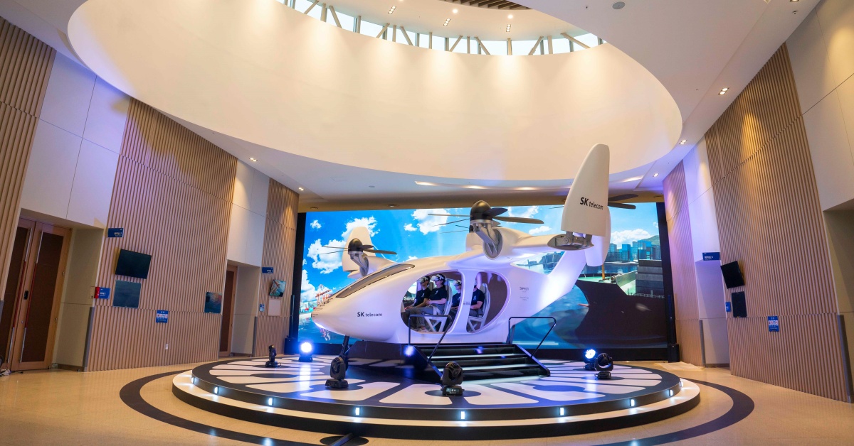 EXPO 실사 중인 부산서 SKT UAM 특별 전시 – SK텔레콤 뉴스룸