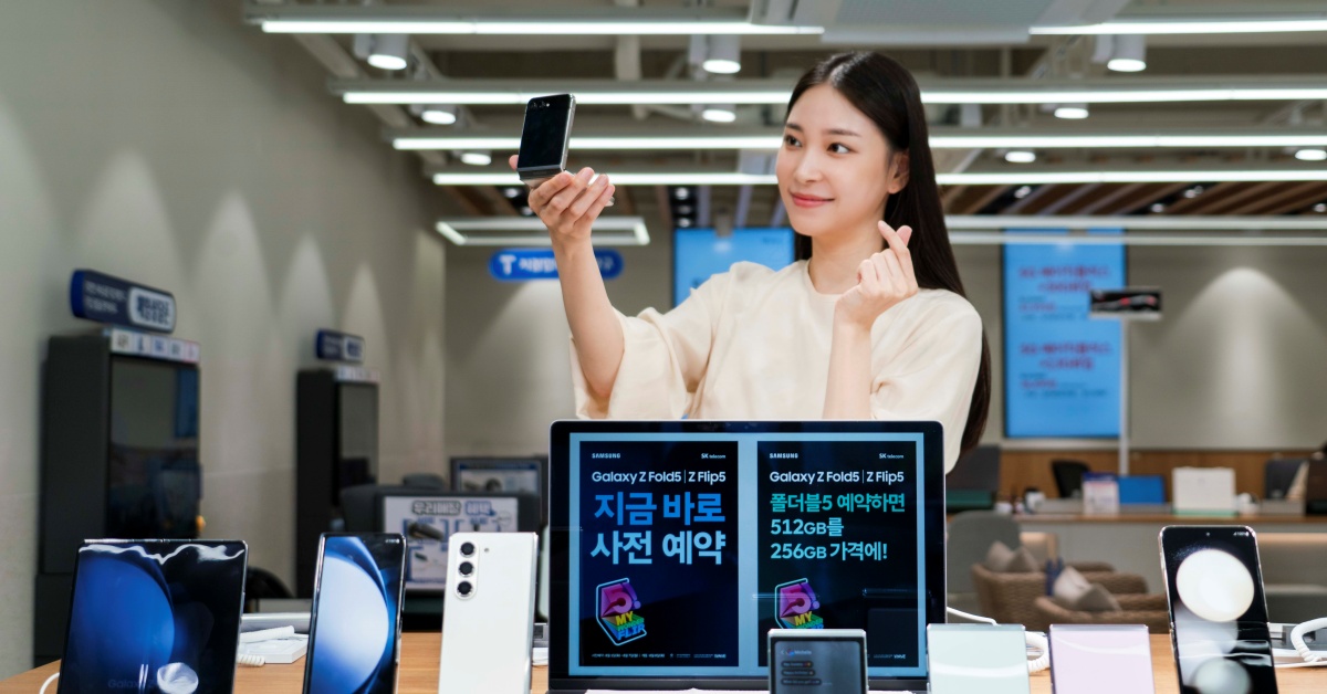 SKT, 5! my wonderFlip 갤럭시 Z Fold5/Flip5 예약판매 실시 – SK텔레콤 뉴스룸