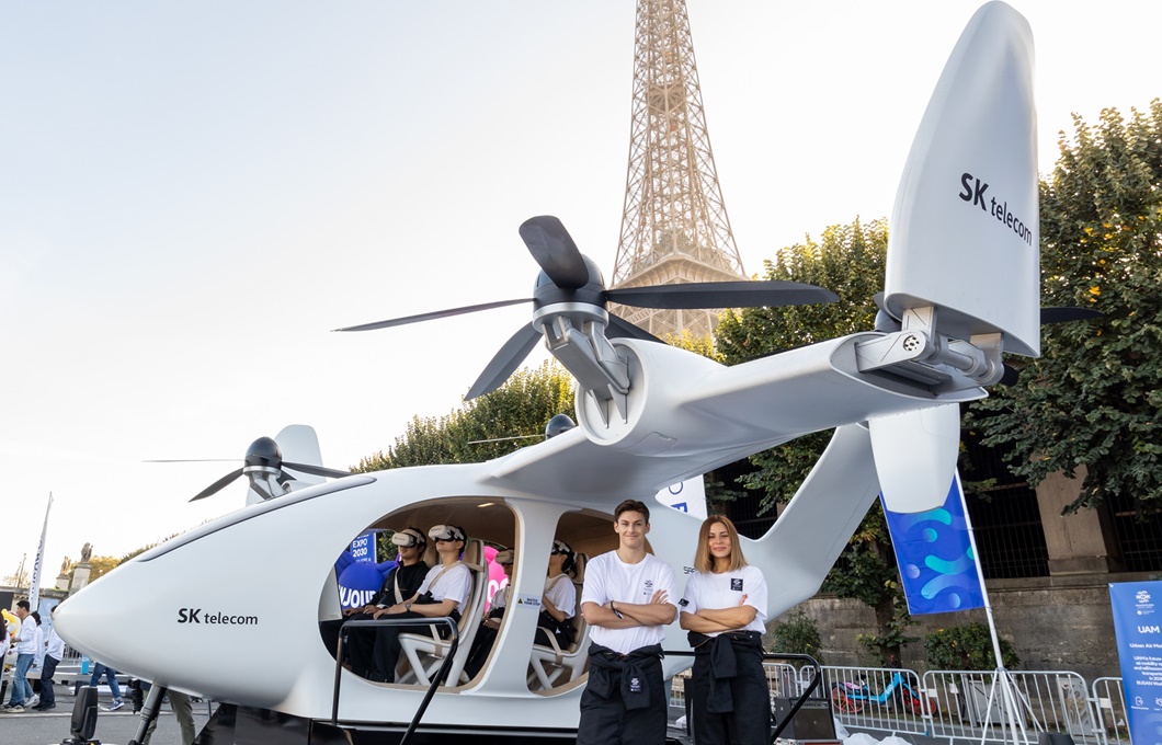 SKT, 2030 세계박람회 유치 지원 위해 에펠탑 앞 UAM 날개 펼쳤다 – SK텔레콤 뉴스룸