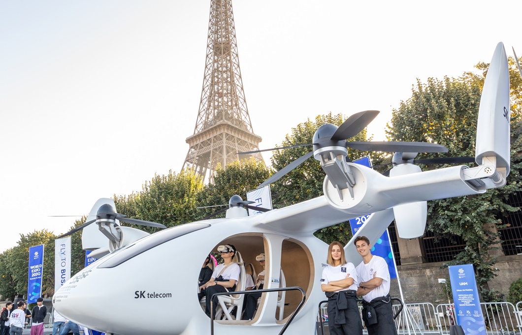 SKT, 2030 세계박람회 유치 지원 위해 에펠탑 앞 UAM 날개 펼쳤다 – SK텔레콤 뉴스룸
