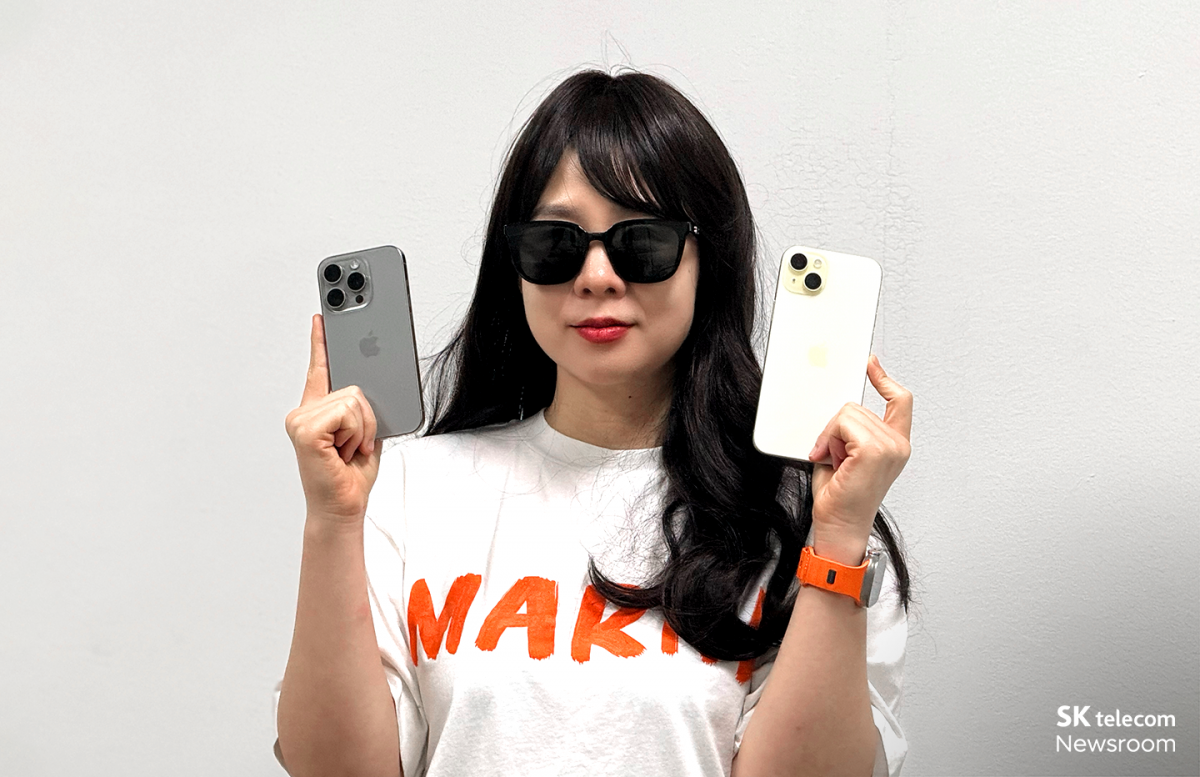 디에디트 “가격·휴대성의 아이폰 15·15 플러스, 망원렌즈 갖춘 15 프로·15 프로 맥스” – SK텔레콤 뉴스룸