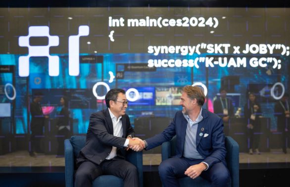 SKT 유영상 사장-Joby 조벤 비버트 CEO, CES서 글로벌 UAM 시장 선도 방안 협의 – SK텔레콤 뉴스룸