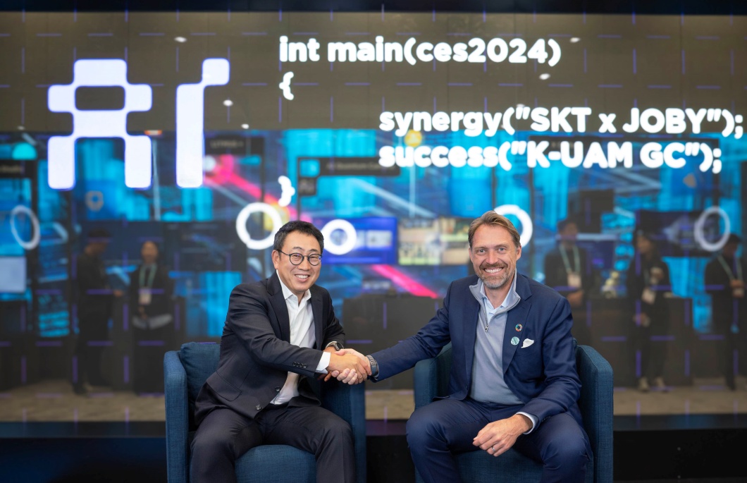 SKT 유영상 사장-Joby 조벤 비버트 CEO, CES서 글로벌 UAM 시장 선도 방안 협의 – SK텔레콤 뉴스룸