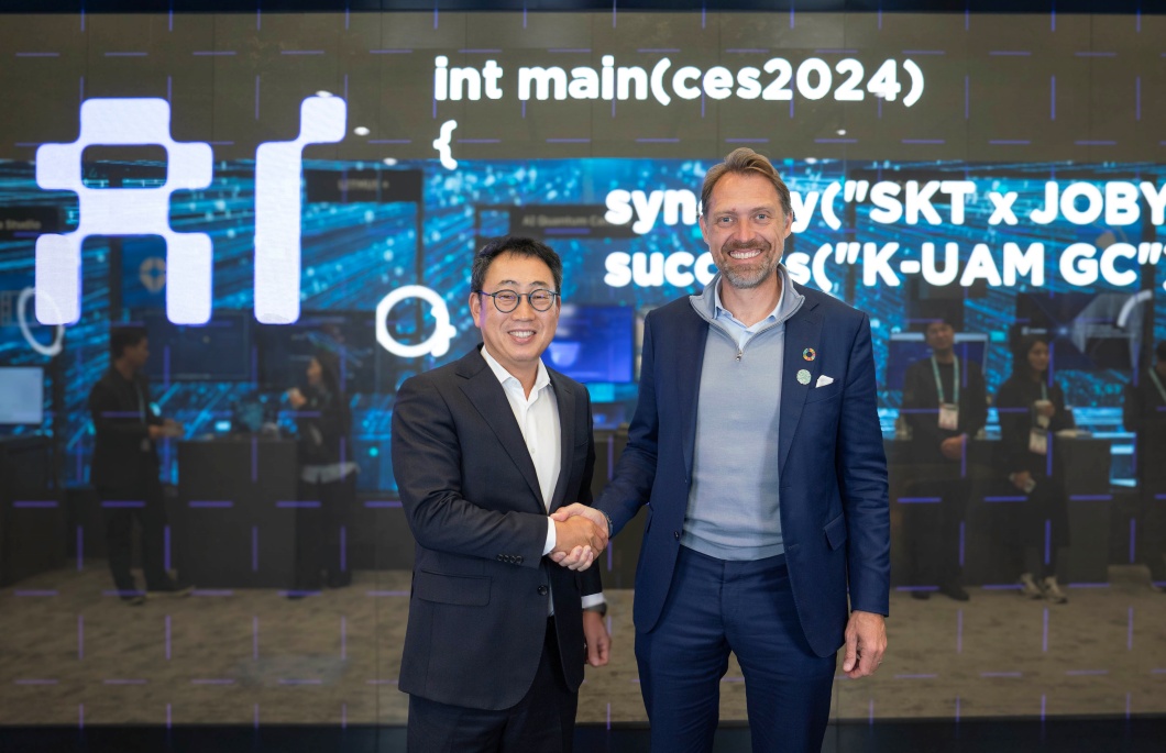 SKT 유영상 사장-Joby 조벤 비버트 CEO, CES서 글로벌 UAM 시장 선도 방안 협의 – SK텔레콤 뉴스룸