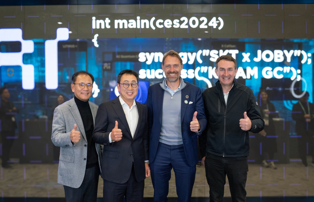 SKT 유영상 사장-Joby 조벤 비버트 CEO, CES서 글로벌 UAM 시장 선도 방안 협의 – SK텔레콤 뉴스룸