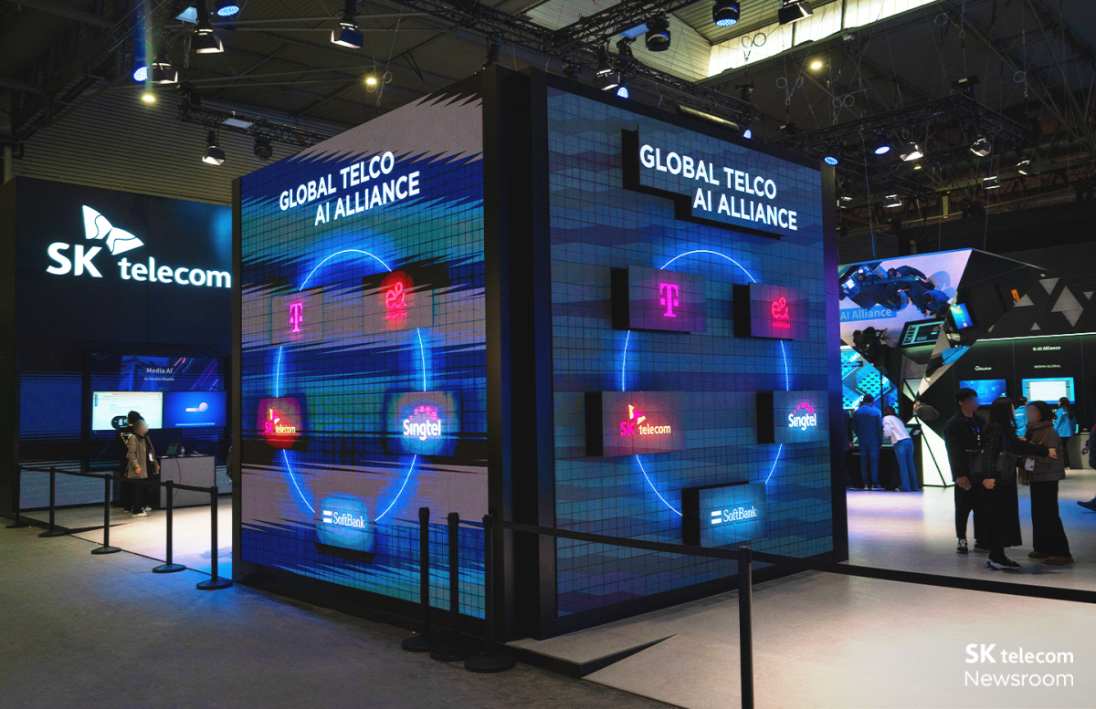 [MWC24] 글로벌 텔코 AI 초협력으로 여는 미래 – MWC24 SKT 부스 소개 – SK텔레콤 뉴스룸