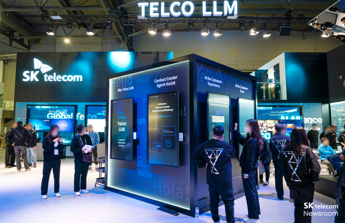 [MWC24] 글로벌 텔코 AI 초협력으로 여는 미래 – MWC24 SKT 부스 소개 – SK텔레콤 뉴스룸