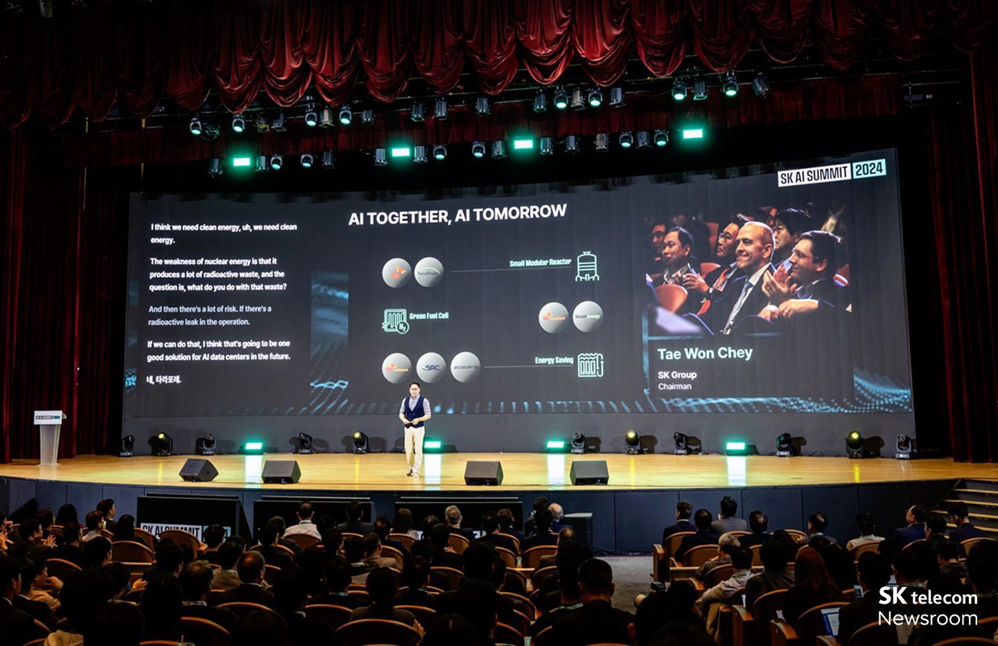 [SK AI Summit 2024] 협력으로 만들어가는 AI 생태계 : AI Tomorrow, AI Together – 최태원 회장 KEYNOTE – SK텔레콤 뉴스룸