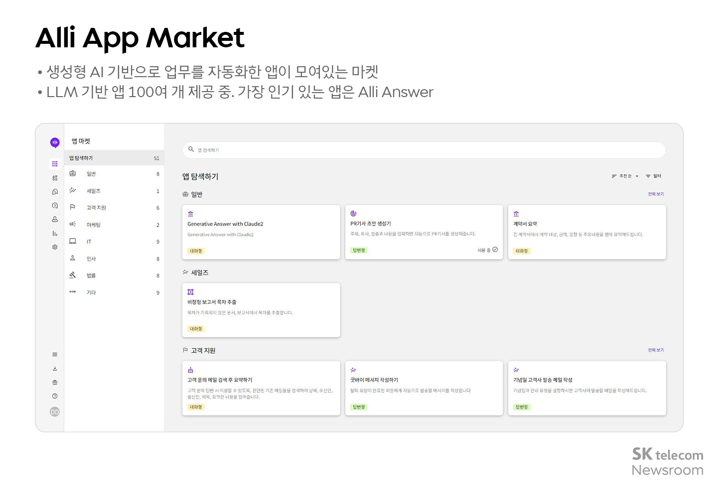 [AI동행] 올거나이즈 – 올인원 LLM 솔루션으로 기업 생산성에 혁신을 – SK텔레콤 뉴스룸