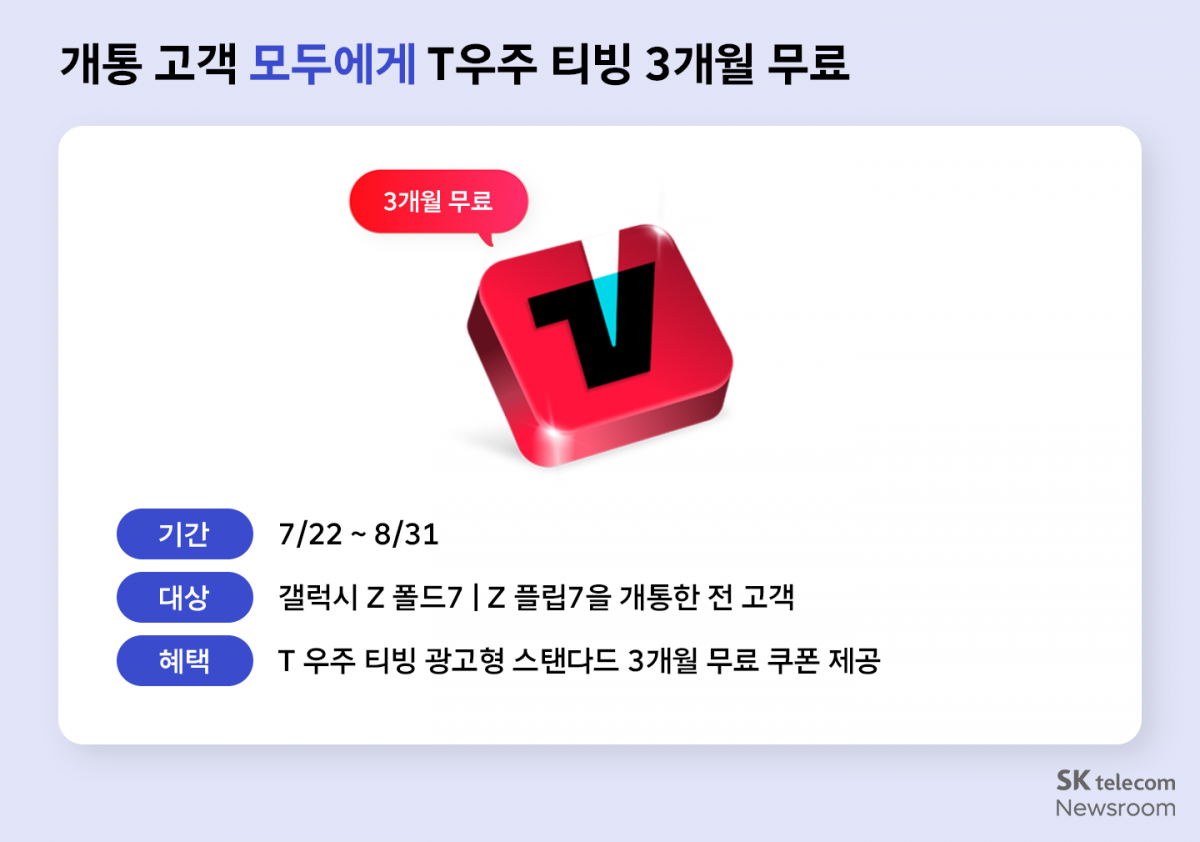 ‘SKT는 모두에게’ 갤럭시 Z 폴드7 | Z 플립7 구매 혜택 모음 – SK텔레콤 뉴스룸