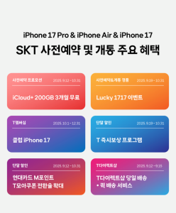SKT, iPhone 신제품 사전예약 개시 – SK텔레콤 뉴스룸